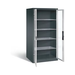 C+P Werkzeugschrank Acurado, H1950xB930xT800mm, Front Lichtgrau, Korpus Anthrazitgrau (8924-055) ; C + P M&ouml;belsysteme (8924-055|S10136)