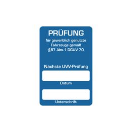 EICHNER Kundendienst-Aufkleber N&auml;chste UVV-Pr&uuml;fung (9220-00077)