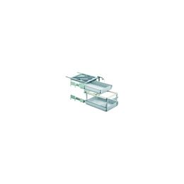 Hettich Container-Set mit Voll- und &Uuml;berausz&uuml;gen, Aluminium Optik, 530 mm (46748)