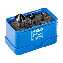 Pferd TOOLS HSS-Kegelsenker-Sets 3-tlg. DIN 335 C 90&deg; mit HICOAT-Beschichtung HC-FEP (25202158)