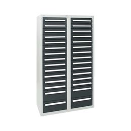 Stumpf Schubladenschrank Serie T-100/35-1, RAL 7035/7016, 30 Schubladen ; Stumpf Metall (8154771)