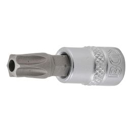 BGS-technic BGS Bit-Einsatz Antrieb Innenvierkant 6,3 mm (1/4") T-Profil (f&uuml;r TX) mit Bohrung T45 ; BGS technic (2165-T45)
