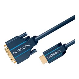 CLICKTRONIC HDMI/DVI-Adapterkabel 5m 70343)