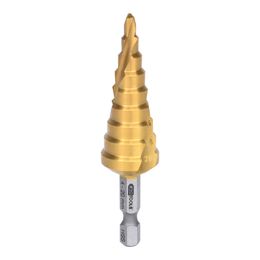 KS Tools 1/4" HSS-TiN Stufenbohrer-Bit,&Oslash; 4-20mm, 9 Stufen (330.2385)