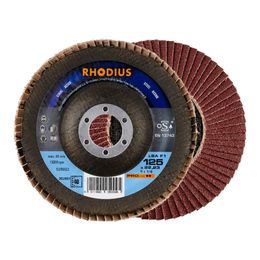 Rhodius PROline LSA F1 F&auml;cherschleifscheibe 125 x 22,23 mm K40 (202851)