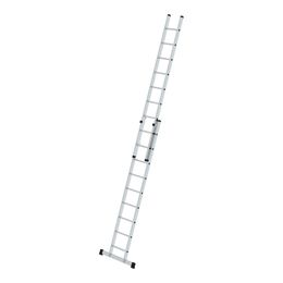 MUNK Aluminium-Schiebeleiter 2-teilig mit Standard-Traverse 2x9 Sprossen (011609)