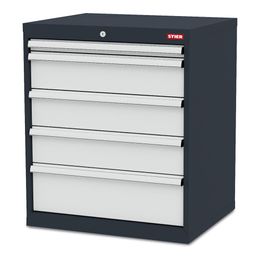 STIER Schubladenschrank mit 5 Schubladen BxTxH 700x575x820 mm (902617)