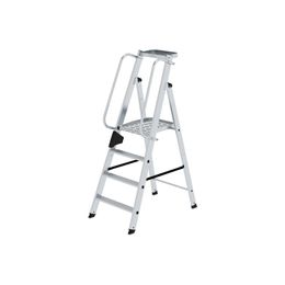 MUNK Aluminium-Stehleiter einseitig begehbar 4 Stufen (050084)