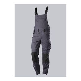 BP&reg; Komfort-Latzhose mit Reflexelementen und Kniepolstertaschen, dunkelgrau/schwarz, Gr. 56, L&auml;nge n (1804-720-5332-56-n)