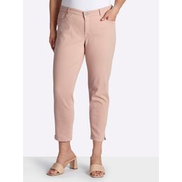 Ascari sheego Gro&szlig;e Gr&ouml;&szlig;en Stretch-Jeans mit Bauch-weg-Effekt, ros&eacute;, Gr&ouml;&szlig;e 52 - Damen