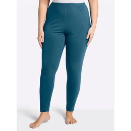 feel good sheego Gro&szlig;e Gr&ouml;&szlig;en Leggings, petrol, Gr&ouml;&szlig;e 48/50 - Damen