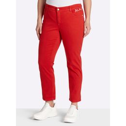 Ascari sheego Gro&szlig;e Gr&ouml;&szlig;en 5-Pocket-Jeans mit Push-up-Effekt, rot, Gr&ouml;&szlig;e 44 - Damen