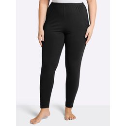 feel good sheego Gro&szlig;e Gr&ouml;&szlig;en Leggings, schwarz, Gr&ouml;&szlig;e 18/19 - Damen