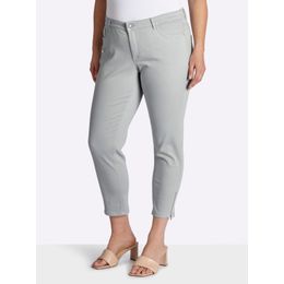 Ascari sheego Gro&szlig;e Gr&ouml;&szlig;en Stretch-Jeans mit Bauch-weg-Effekt, grau, Gr&ouml;&szlig;e 185 - Damen
