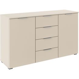 OTTO home "Sideboard Schubladenkommode AGORDO mit Dekor- oder Hochglanzfront" in zwei Griff-Farben, Breite 120 cm, vier gro&szlig;e Schubladen, mit