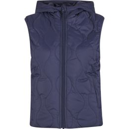 Steppweste Urban Classics "Urban Classics Ladies Super Light Puffer Vest", Damen, Gr. L, navy, 100% Polyester, Westen Steppweste