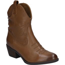 Stiefel Josef Seibel "Daphne 49, cognac", Damen, Gr. 37, braun (cognac), Obermaterial: 100% Rindsleder Leather cow., Schuhe Stiefel