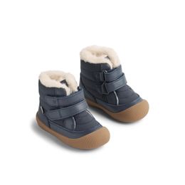 Wheat M&auml;dchen Stiefel "Wheat Winterboot Daxi Tex", Gr. 24, blau, Leder, unifarben, Schuhe