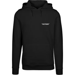 Kapuzenpullover MisterTee "MisterTee Herren Out$ide Hoody", Herren, Gr. XXL, schwarz, 65% Baumwolle, 35% Polyester, mehrfarbig, normal, ohne Ausschnitt, Pullover Kapuzenpullover