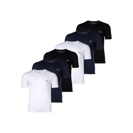 T-Shirt BOSS "T-Shirt T-Shirt RN 3P Classic 6er Pack", Herren, Gr. L, bunt (schwarz, blau, wei&szlig;), Obermaterial: 100% Baumwolle CO., Shirts T-Shirt