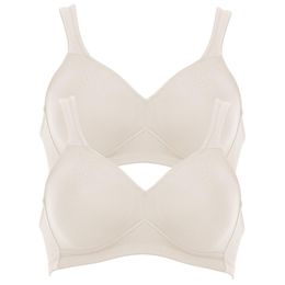 B&uuml;gelloser BH Anita "BH ohne B&uuml;gel Twin", Damen, Gr. 75, Cup D, beige (champagner champagner), Obermaterial: 70% Polyamid PA. 30% Elasthan EL., BHs