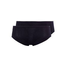 Slip Skiny "Slip 2er Pack", Damen, Gr. XXL, schwarz, Obermaterial: 96% Baumwolle CO. 4% Elasthan EL., Unterhosen Slip