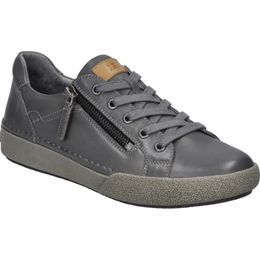 Sneaker Josef Seibel "Claire 13, graphit", Damen, Gr. 37, grau (graphit), Obermaterial: 100% Rindsleder Leather cow., Schuhe Sneaker