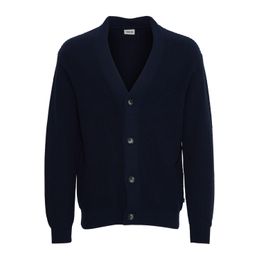 !Solid Cardigan SOLID "Cardigan SDGore", Herren, Gr. L, blau (insignia blau), Obermaterial: 100% Baumwolle CO recyc.., Strickjacken