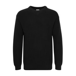 !Solid Rundhalspullover SOLID "Rundhalspullover SDGorell", Herren, Gr. 3XL, schwarz (true schwarz), Obermaterial: 70% Baumwolle CO recyc.. 30% Polyester Pol. recyc.., Pullover Rundhalspullover