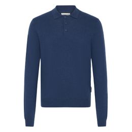 Longsleeve Casual Friday "Strickpullover CFFrode", Herren, Gr. XL, blau (medieval blau melange), Obermaterial: 95% Baumwolle CO. 5% Kaschmir WS., Shirts