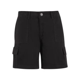 Cargoshorts Urban Classics "Urban Classics Ladies Cotton Cargo Shorts", Damen, Gr. 32, Normalgr&ouml;&szlig;en, schwarz, 98% Baumwolle, 2% Elasthan, unifarben, normal, Hosen