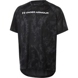 Under Armour T-Shirt Tech ABC Camo Black/White (Gr&ouml;&szlig;e: S)