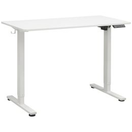 Livetastic Schreibtisch, Wei&szlig;, Metall, Holzwerkstoff, rechteckig, eckig, 60x73.5-118x120 cm, h&ouml;henverstellbar, Arbeitszimmer, Schreibtische, B&uuml;rotische