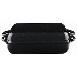 Riess Br&auml;ter Classic, Schwarz, Metall, rechteckig, 26x13.3x37 cm, backofengeeignet,hitzebest&auml;ndige Griffe, backofengeeignet, kratzfest, Kochen, T&ouml;pfe, Br&auml;ter