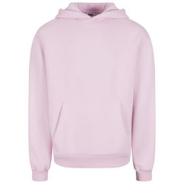 Kapuzenpullover Urban Classics "Urban Classics Fluffy Hoody", Herren, Gr. L, softpink, 70% Baumwolle, 30% Polyester, unifarben, normal, ohne Ausschnitt, Pullover Kapuzenpullover