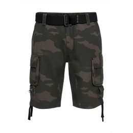Brandit Herren Cargoshorts "Brandit Herren Savage Vintage Cargo Shorts"schwarzcamo, Gr. XL, unifarben, 100% Baumwolle, Hosen
