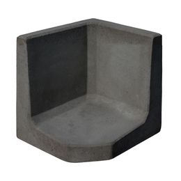 DIEPHAUS L-Stein-Ecke Beton anthrazit 40 x 50 x 50 x 7 cm
