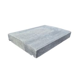 DIEPHAUS Mauerabdeckung 'T-Wall Easy' Beton wei&szlig;/schwarz 40 x 20 x 4 cm