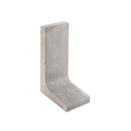 DIEPHAUS L-Stein schmal Beton grau 80 x 25 x 40 x 7 cm