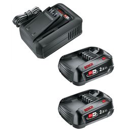 Gardena Starter Kit 'P4A QC AL18V 44+2x2.5Ah' 2 Akkus und Ladeger&auml;t 18 V 2,5 Ah