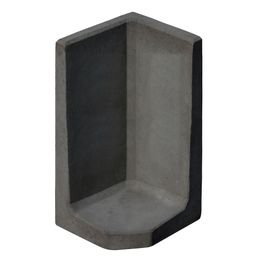 DIEPHAUS L-Stein-Ecke Beton anthrazit 100 x 50 x 50 x 7 cm