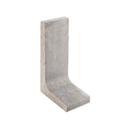 DIEPHAUS L-Stein schmal Beton grau 100 x 25 x 40 x 7 cm