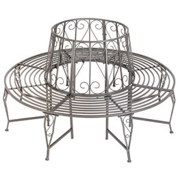 TecTake&reg; Baumbank, im Antik-Stil, 360&deg;, f&uuml;r mehrere Personen, wetterfest, 164 x 164 x 89 cm