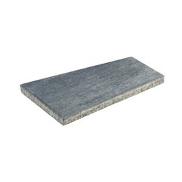 DIEPHAUS Terrassenplatte 'T-Court Linea' Beton wei&szlig;/schwarz 50 x 30 x 4 cm