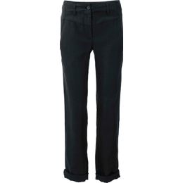 Heine Damen Leinenhose, Schwarz, Gr. 19, Sommerhosen, Material: Leinen