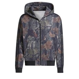 adidas originals Sweatjacke 'Camo Hooded' Herren Gr&ouml;&szlig;e XXL braun / dunkelgr&uuml;n / schwarz
