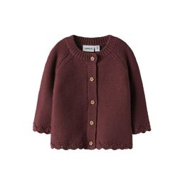name it Strickjacke 'NBFBALSALMI' Gr&ouml;&szlig;e One Size weinrot