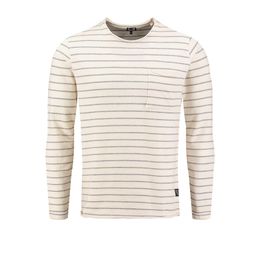 Key Largo Shirt 'KLBruno' Herren Gr&ouml;&szlig;e M creme / dunkelgrau