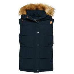 Superdry & Co Weste 'Everest' Damen Gr&ouml;&szlig;e M/L marine / braun