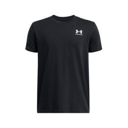 Under Armour Funktionsshirt Jungen Gr&ouml;&szlig;e 140/152 schwarz / wei&szlig;